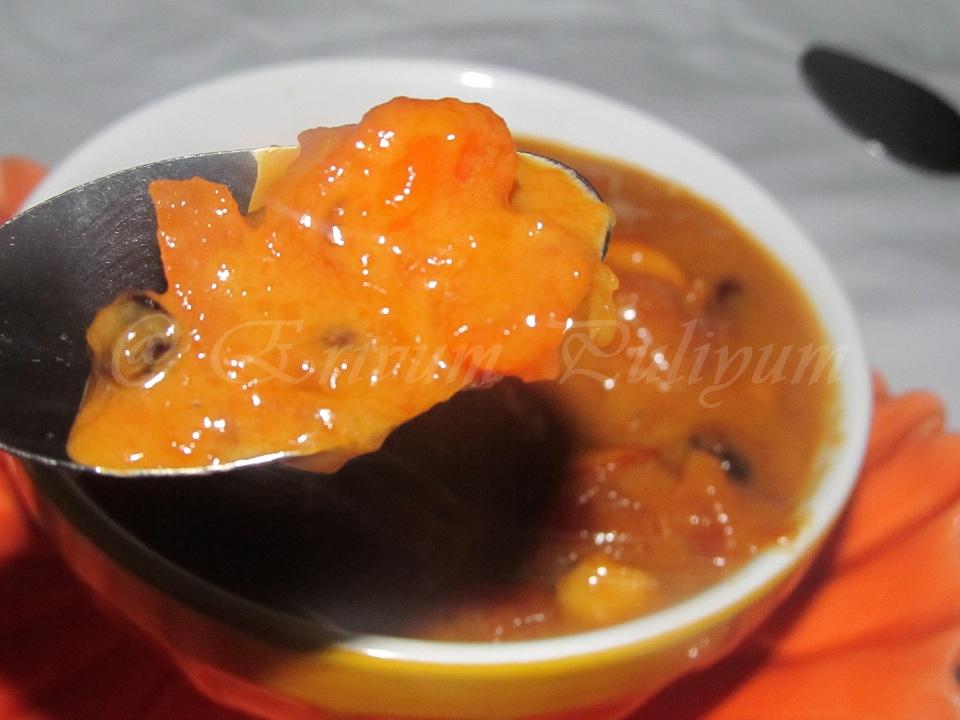 Erivum Puliyum: Papaya Pradhaman | Papaya Payasam (Kheer)