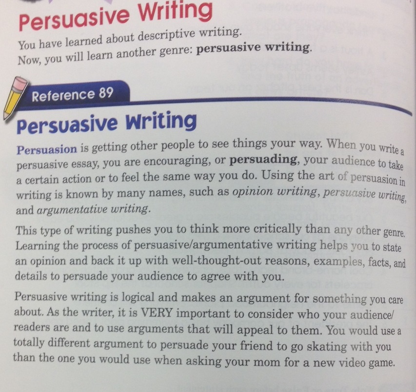 St. Ann's School 3A: Persuasive Writing