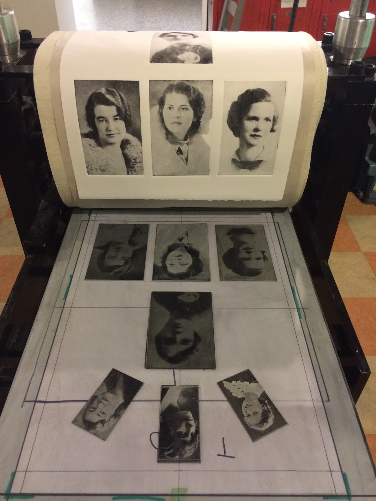 Hell Roarin' Residency : Vintage halftone portrait plates