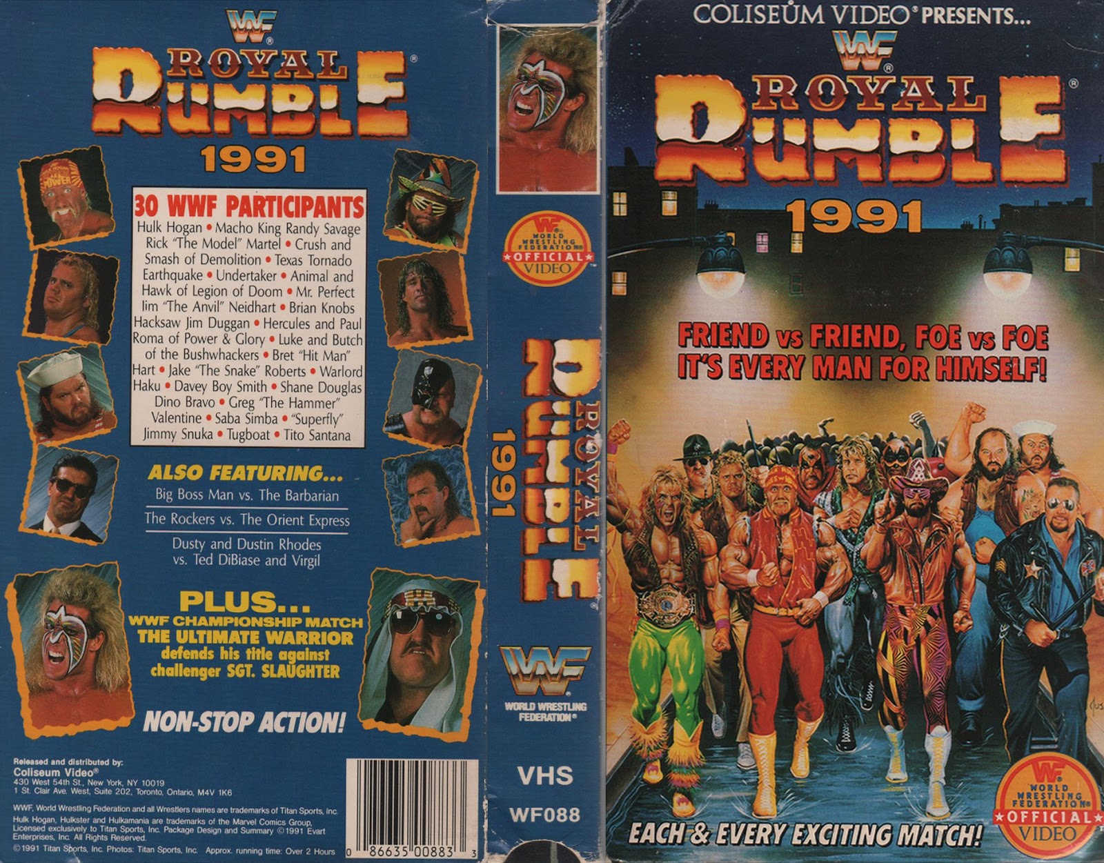 Cardboard Clubhouse: Wacky Wrestling VHS Boxes #8