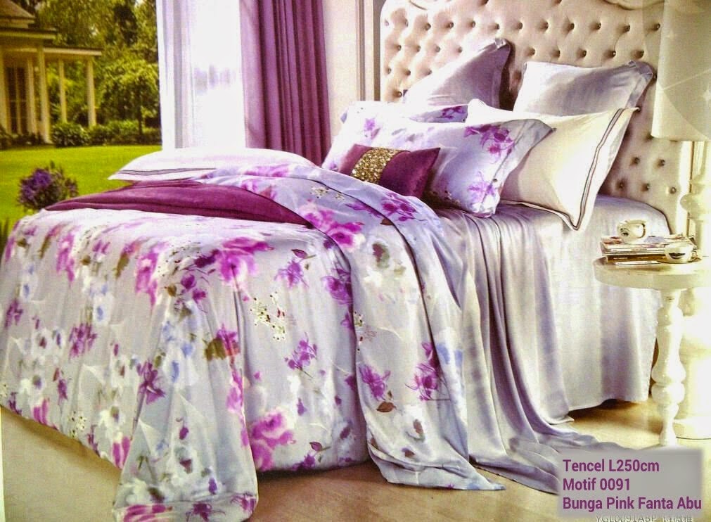 Sprei Tencel Motif Bunga | Sandra Galeri