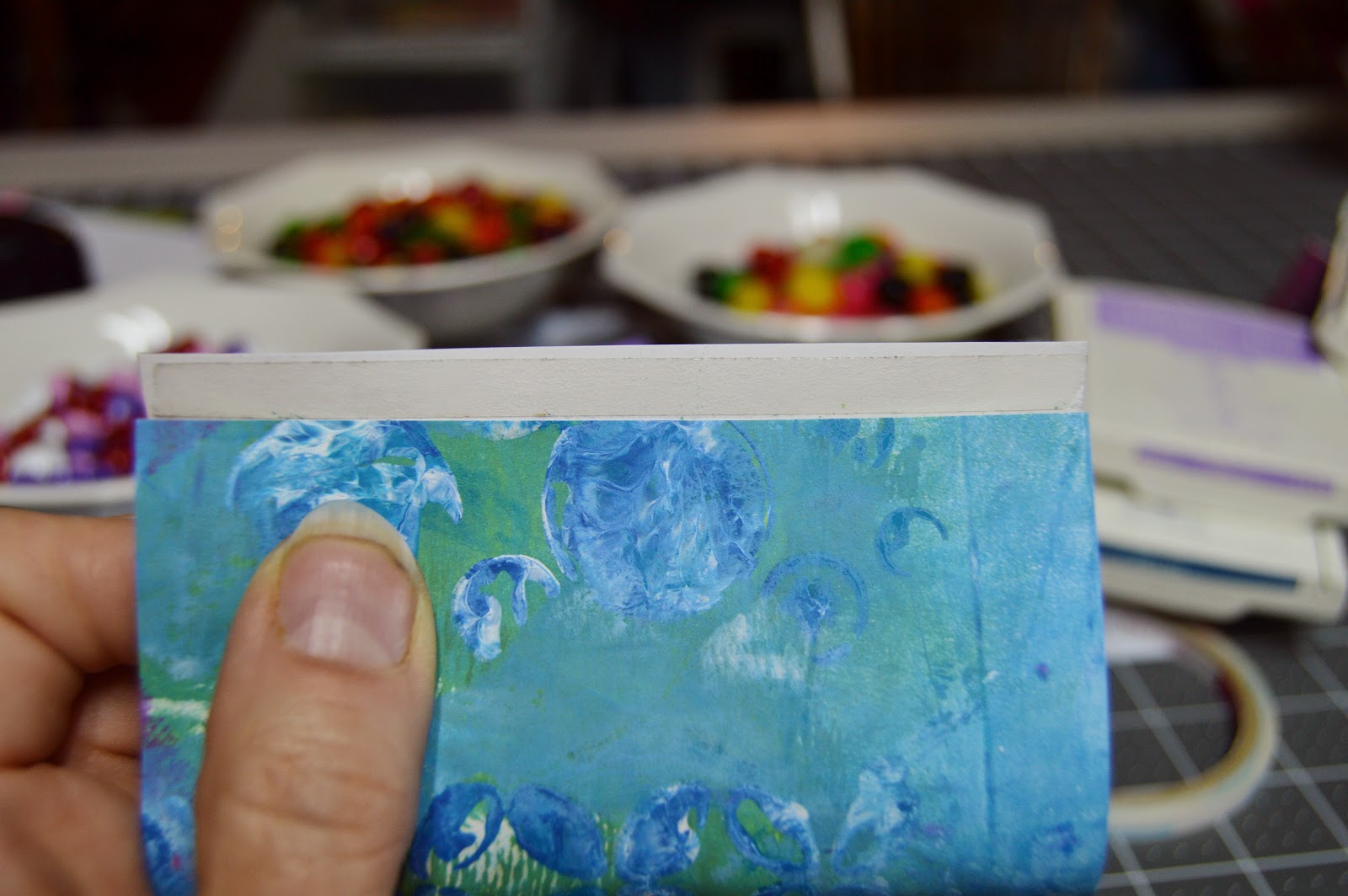 Home Made Memories: Gelli Print Jelly Bean Containers