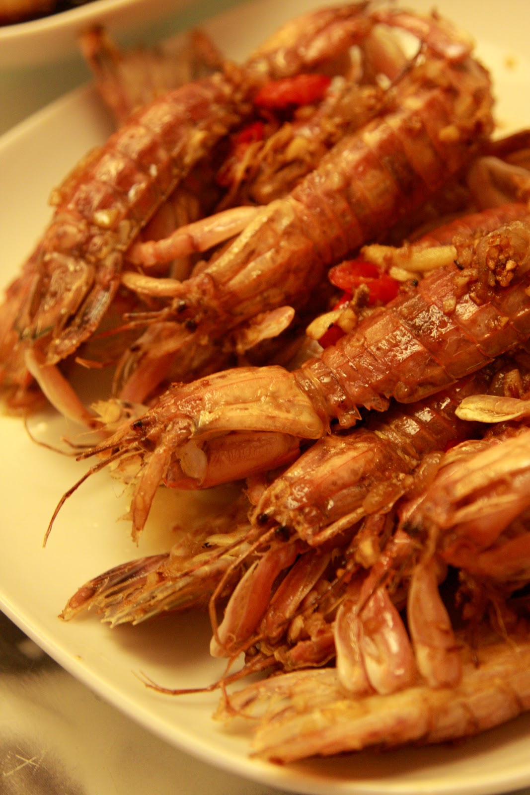 Chel's recipe: Red Chili Mantis Shrimp
