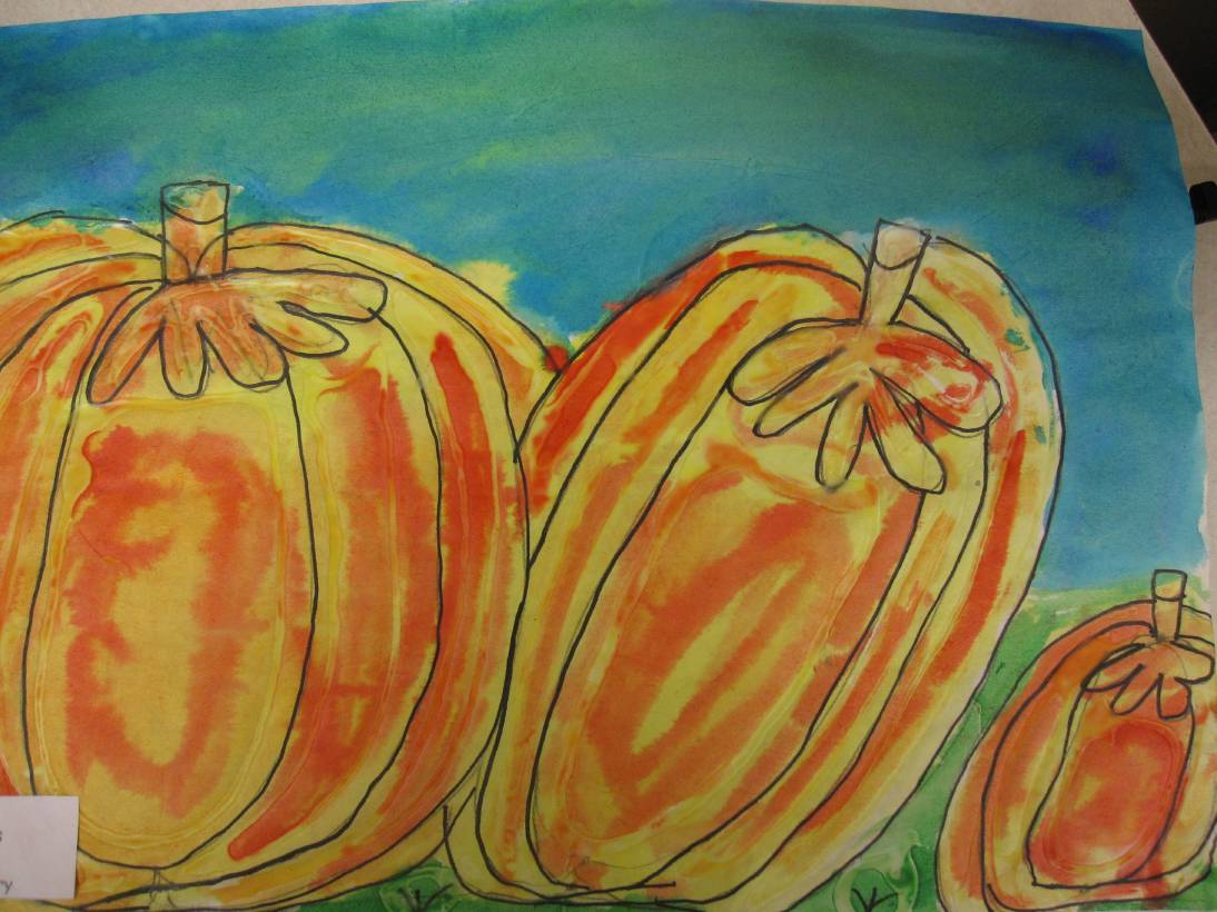 ~Express Yourself~: 4th Grade Overlapping Pumpkins