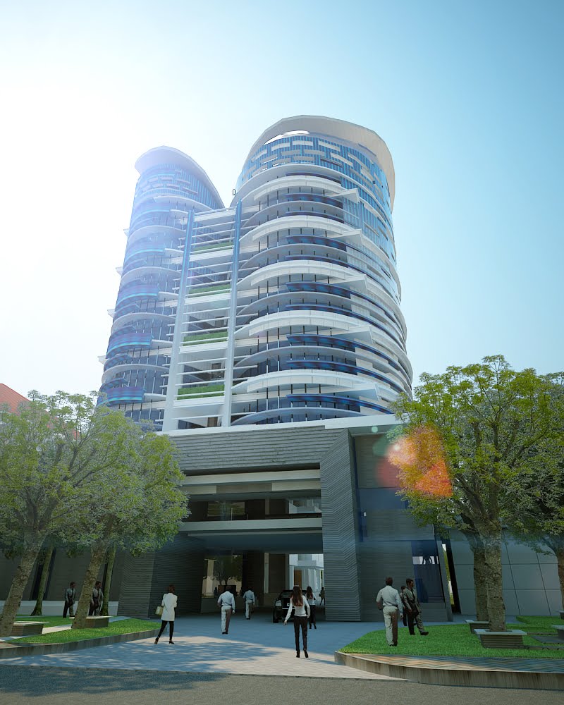 arsitekturina: The Twin Flame Pertamina Tower, FEB UGM