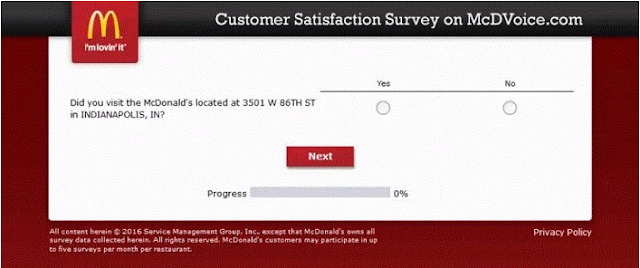 Mcdvoice Survey @ www.mcdvoice.com Mcdonald's Survey