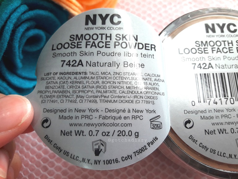 NYC SMOOTH SKIN LOOSE FACE POWDER - NATURALLY BEIGE - Gotcha Diary