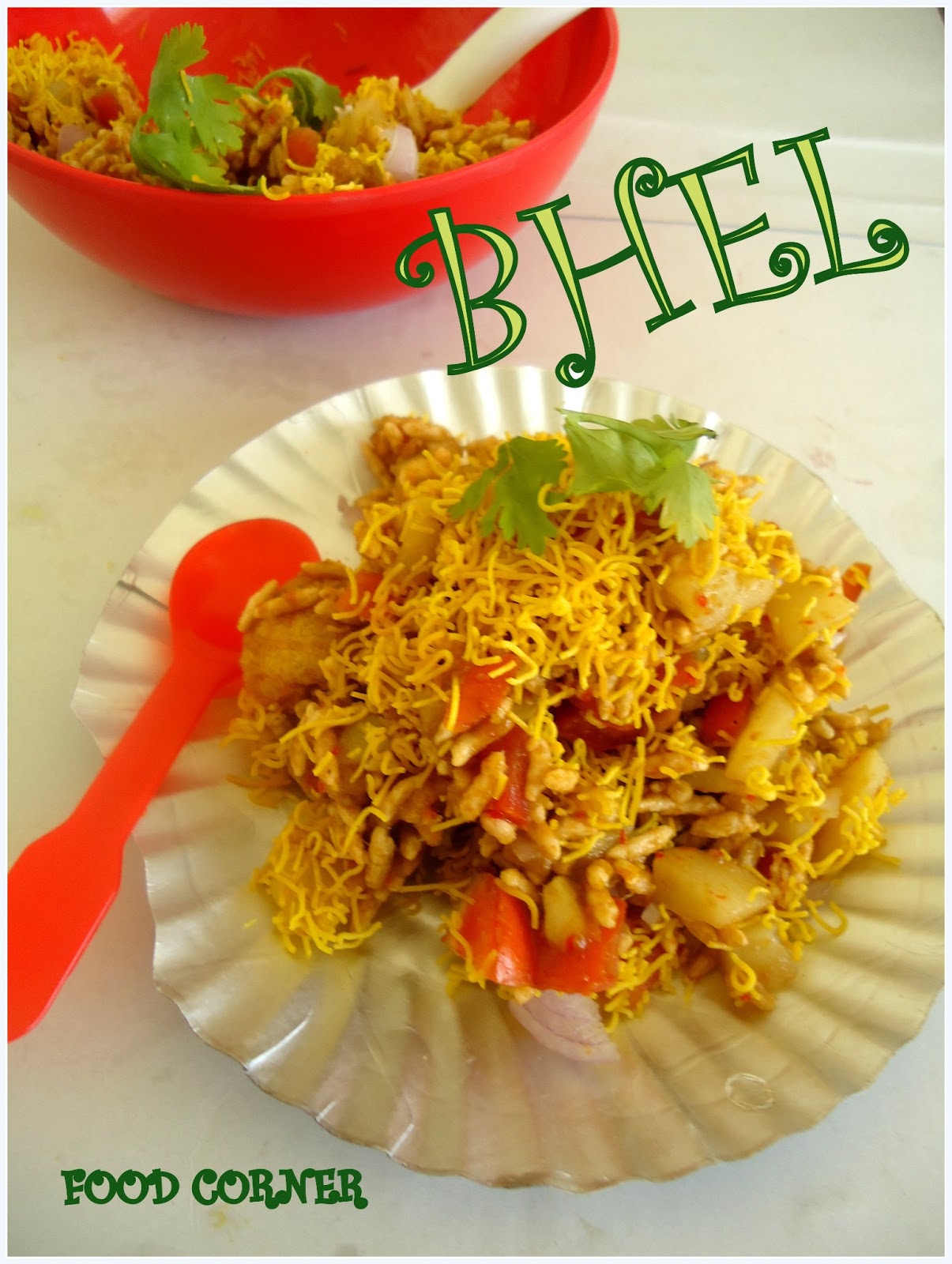 Bhel Recipe| Bombay Bhel Puri Recipe ~ Kiran's Food corner