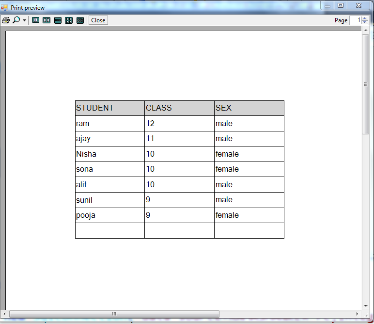 Asp tutorial: Print Gridview FormApp Asp tutorial: Print Gridview FormApp