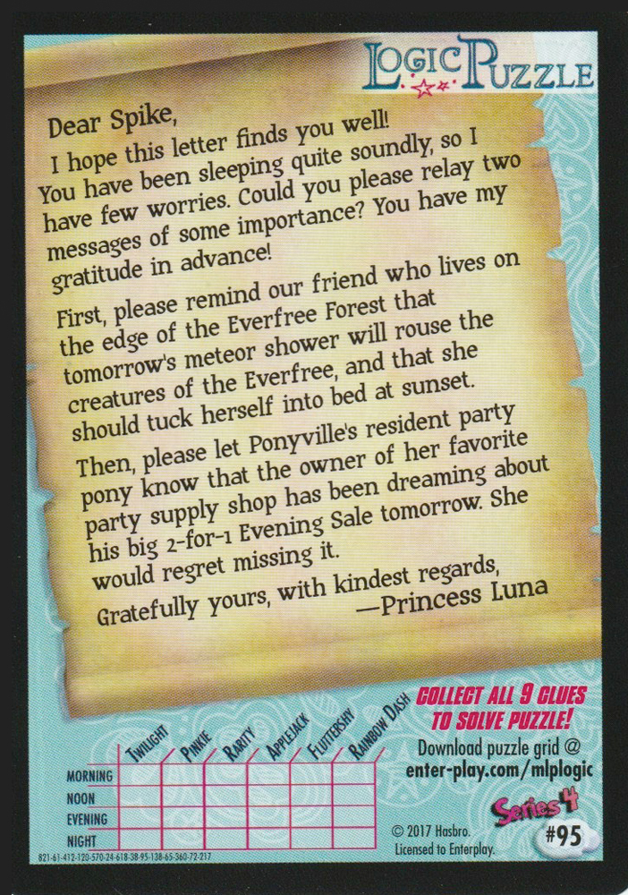 MLP Logic Cards Trading Cards | MLP Merch