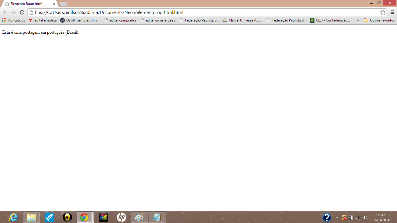 Por Una Cabeza Elemento Root Html