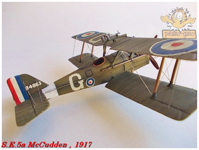 modelismo de peazo-gato: S.E.5a del Capt , James McCudden 1917