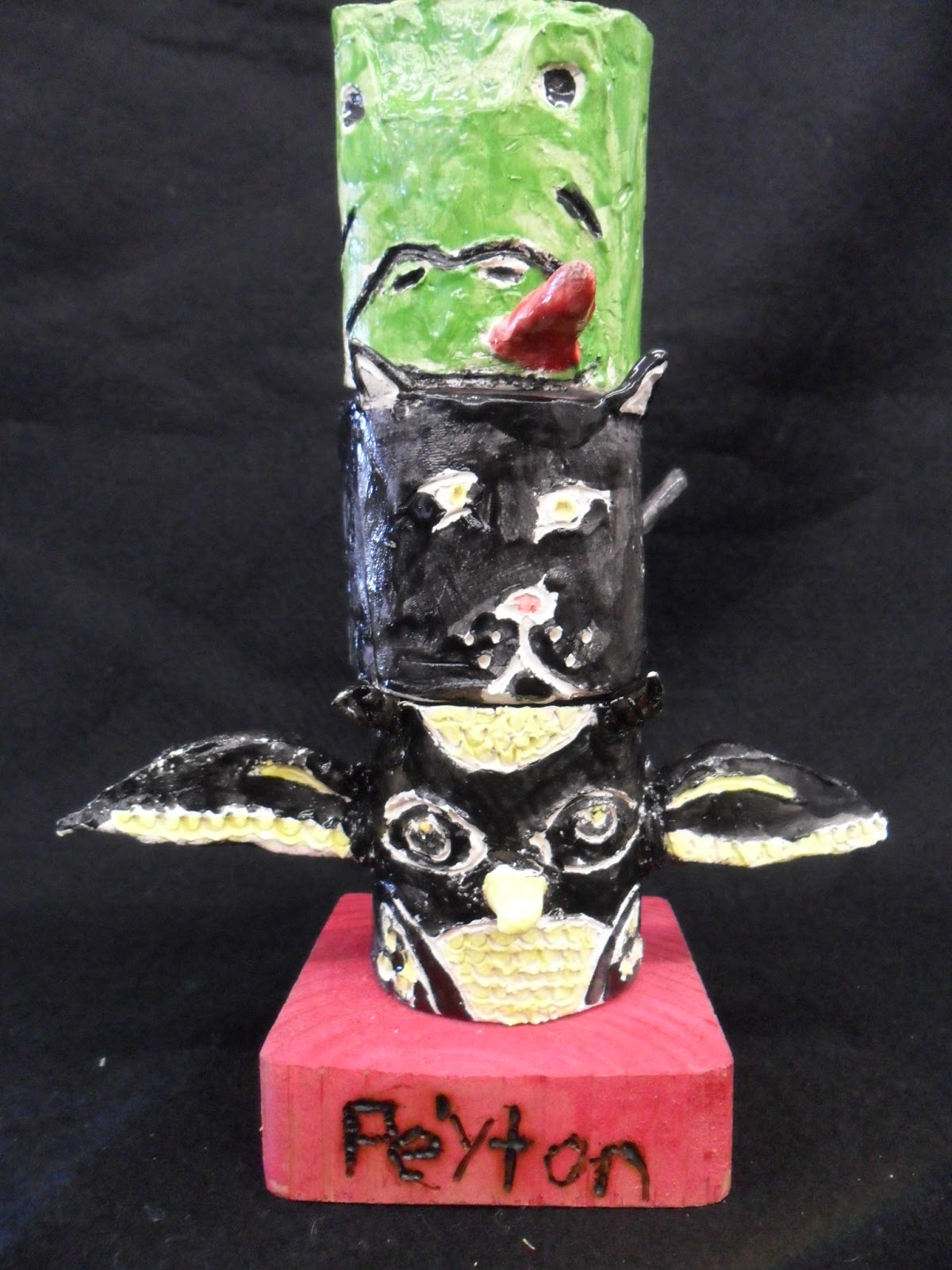 TCDS Art Department : 8th Grade Ceramic Totem Poles