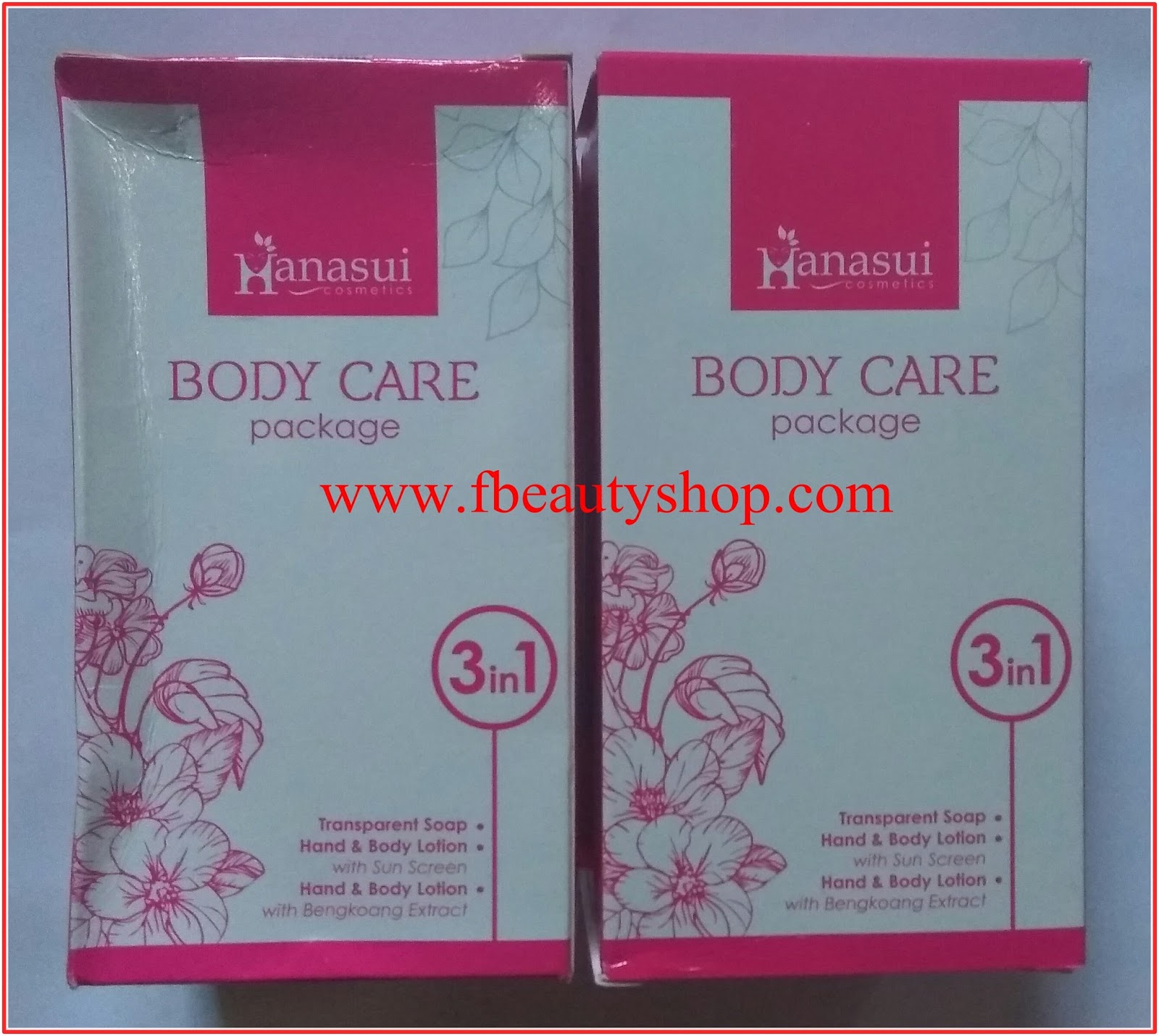 Paket Lotion Hanasui Body Care Pemutih Tubuh - Roger Beauty WA 083862459127