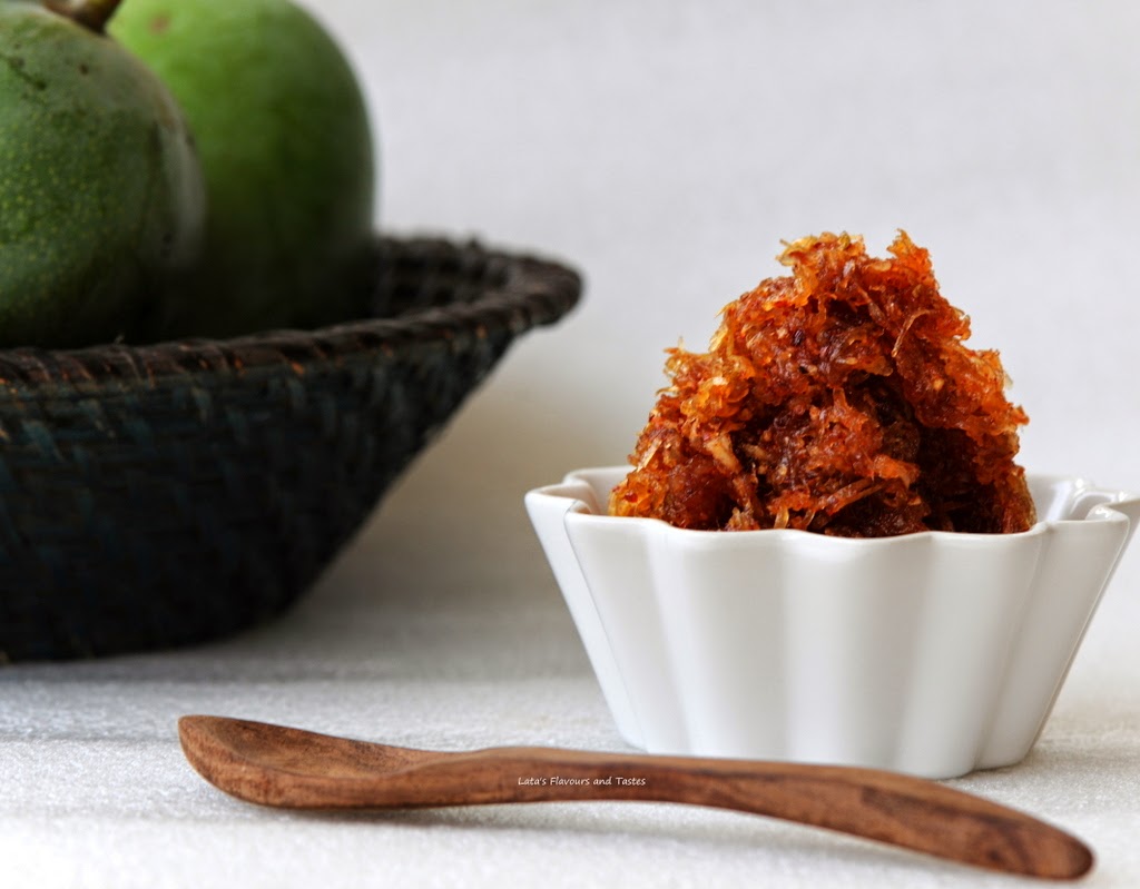 Flavours and Tastes: Chundo - Grated Mango Preserve