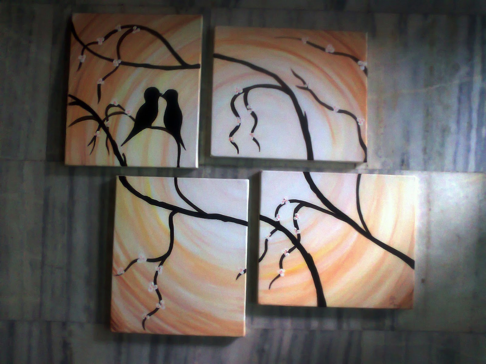 4 Piece Abstract Painting