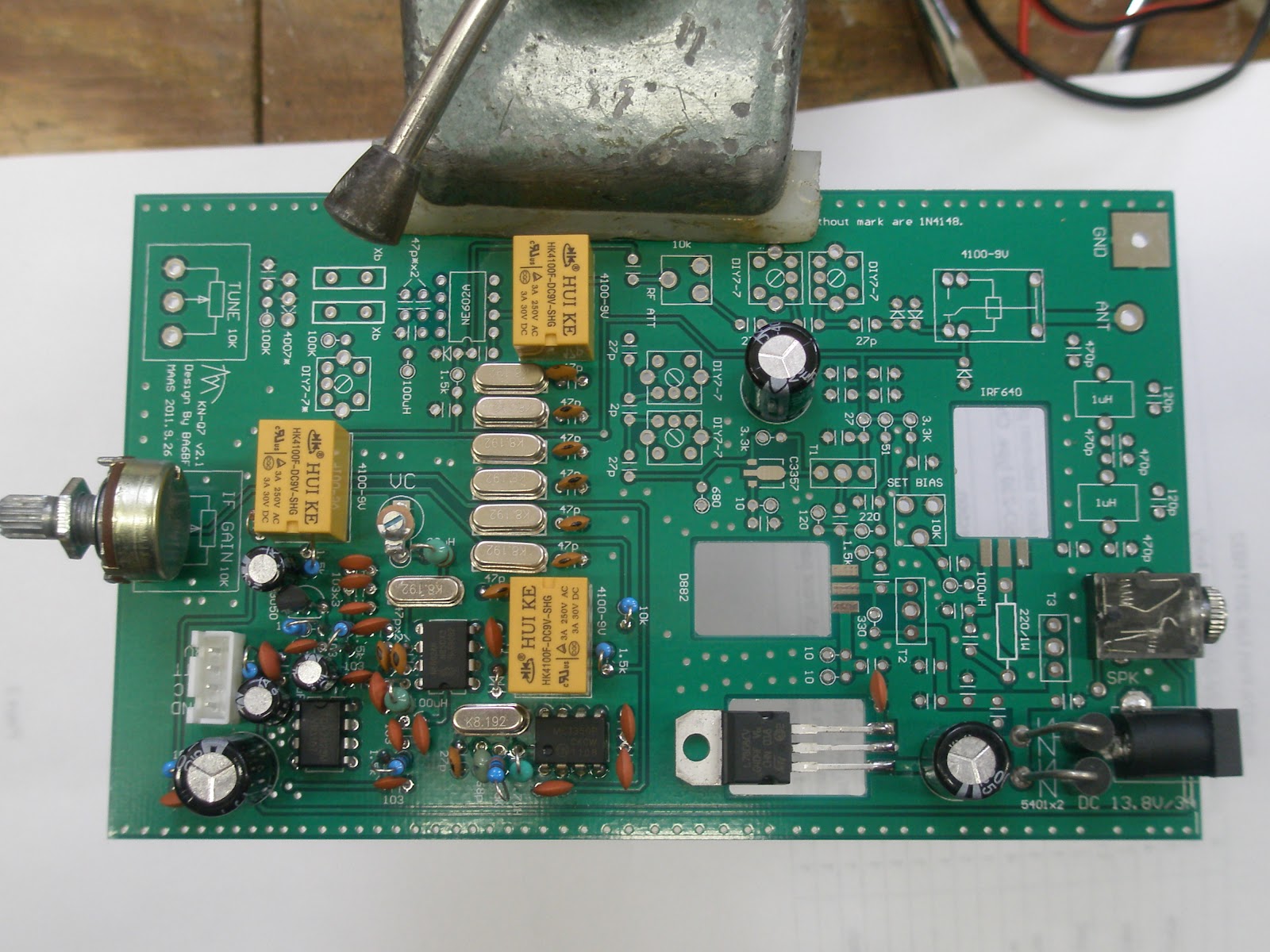 NJ2X: KN-Q7A Single Band SSB Transceiver Kit - Step 5: IF Crystal Filter