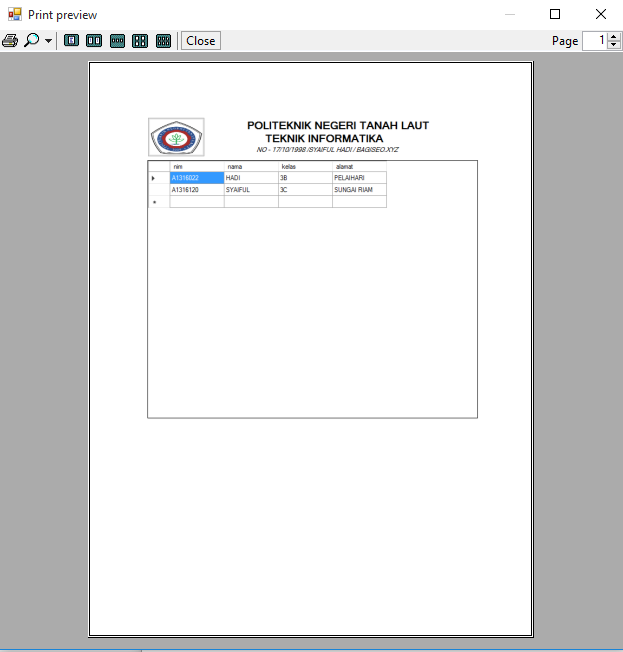 Membuat Form Cetak / Print dengan VB Tutorial Lengkap - BAGI SEO