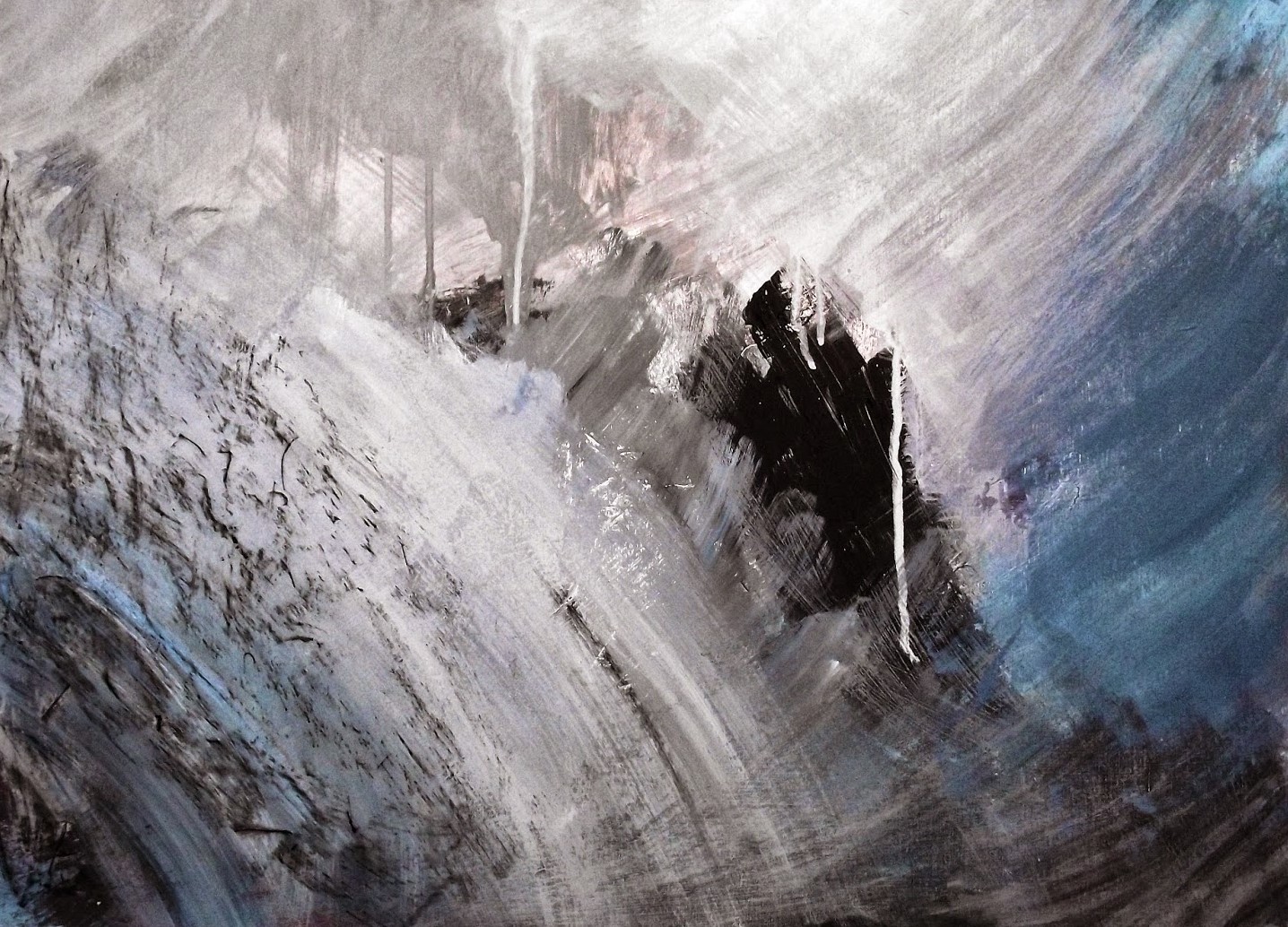 MIS CUADROS (Pintura abstracta): ABSTRACCIÓN GESTUAL TORMENTA