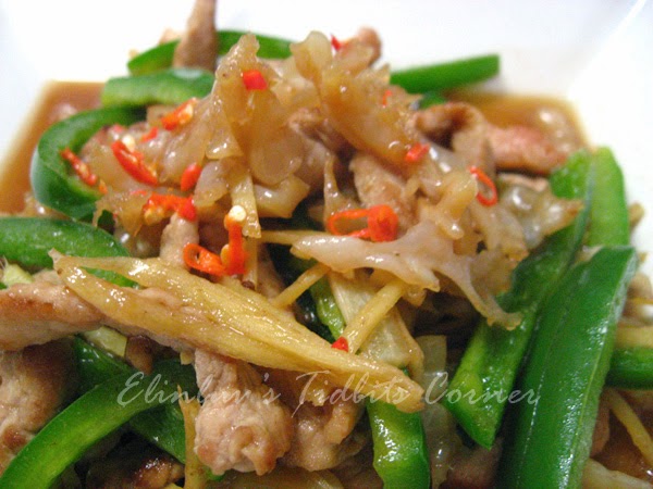 Elinluv's Tidbits Corner: Stir Fry Jelly Fish With Meat Strips And ...
