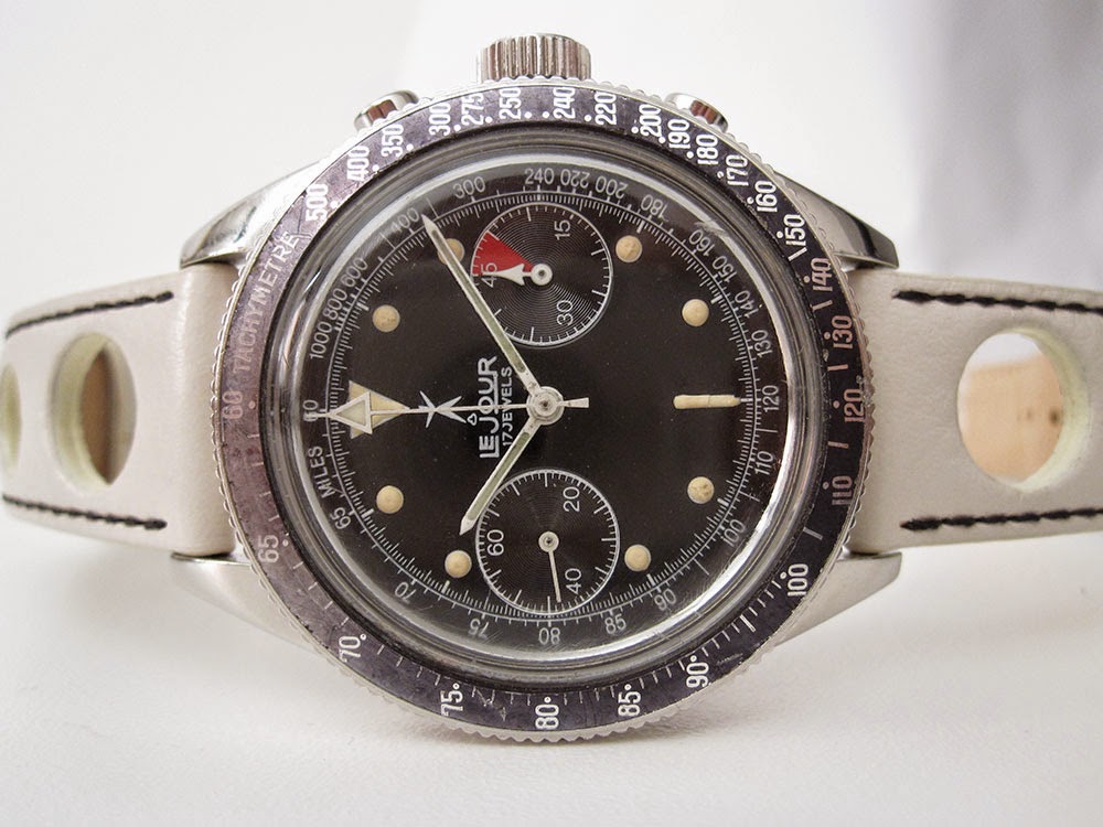 Vintage chronographs: 1970's LeJour chronograph with Valjoux 7730 movement