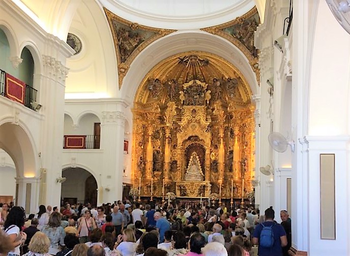 LA NOCHE DE JESUS: La hermandad en el Santurio de la Virgen del Rocio.