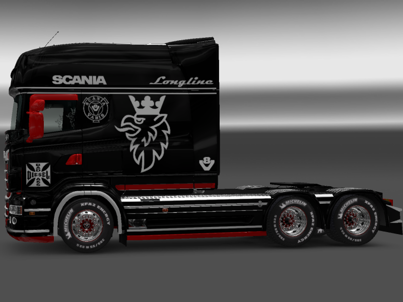 Ostwald Tuning Frankfurt: Individual Stripes Skin for RJL SCANIA R (Multi)