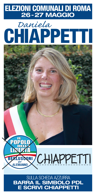 ROMA FA SCHIFO: Brava Daniela Chiappetti che, candidata nel partito ...