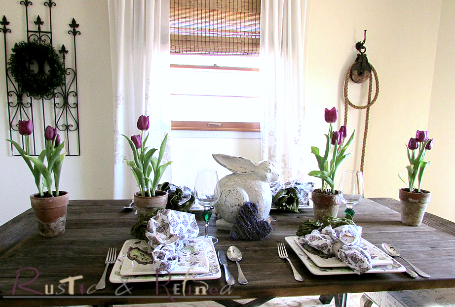Pretty Spring Table Setting | Rustic & Refined