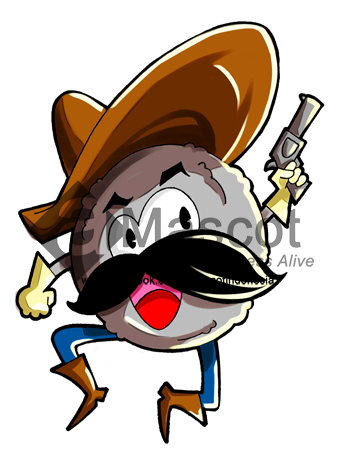 Jasa Desain Maskot | Bakso Cowboy Mascot | a Mascot | Jasa Desain Maskot
