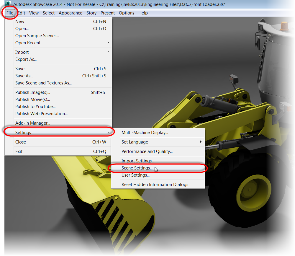 Getting to the setting I need