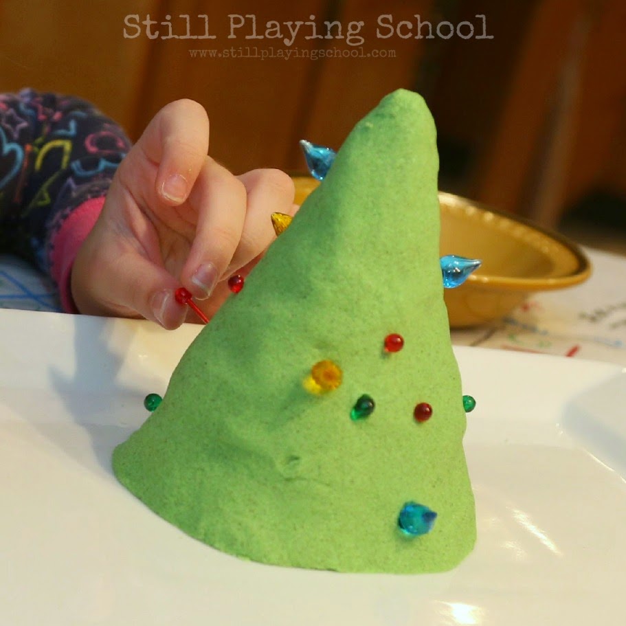Kinetic Sand Christmas Tree for Kids | Still Playing School