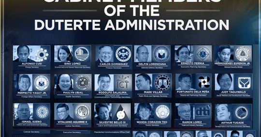 Press Entertainment Portal: The Duterte Cabinet: All the President's men