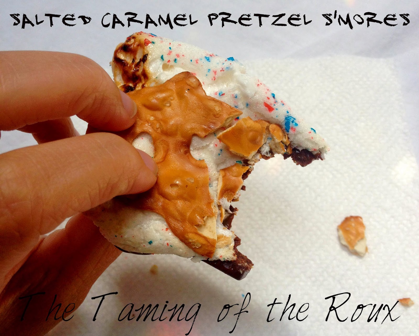 The Taming of the Roux: Salted Caramel Pretzel S'mores