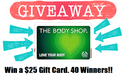 The Body Shop $25 Gift Card Giveaway - 40 Winners. 1 Entry - HEAVENLY ...