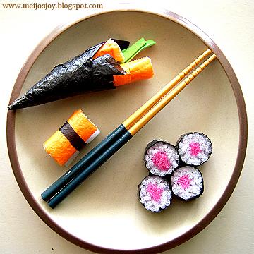 Meijo's Joy: DIY Gourmet Play - Sushi Toys Free n Easy!!!