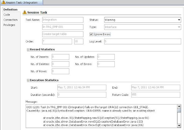 ODI Interfaces ~ Oracle Data Integrator