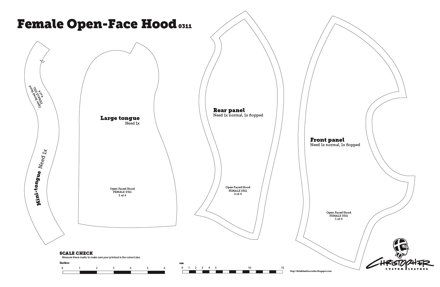 A fetish leathercrafters journal: FREE Leather Bondage Hood Patterns