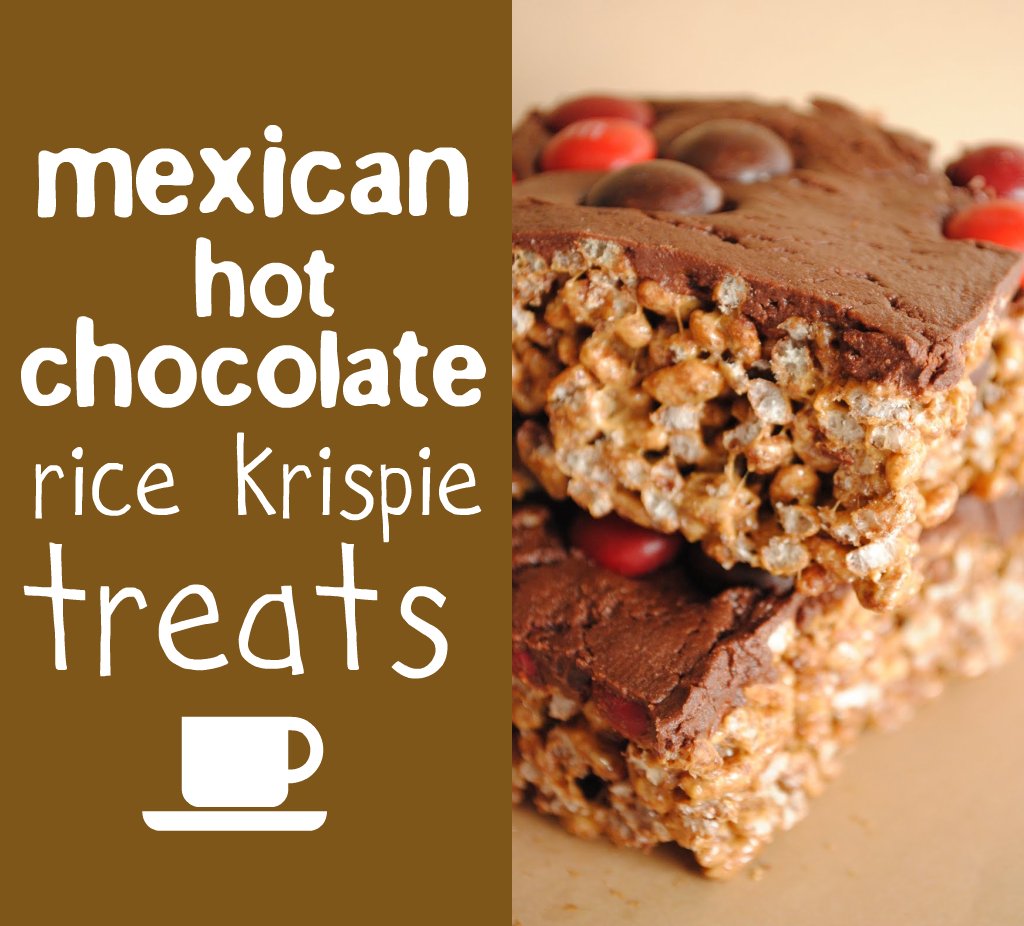 Mexican Hot Chocolate Rice Krispie Treats - Something Swanky