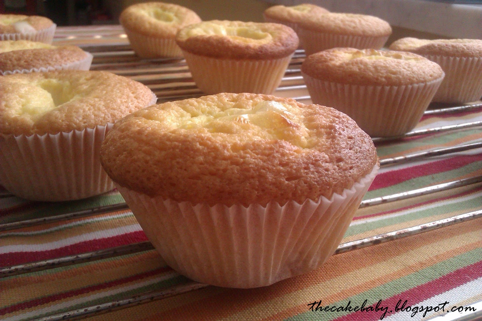 The Cake Baby: Vanilla Surprise Muffins