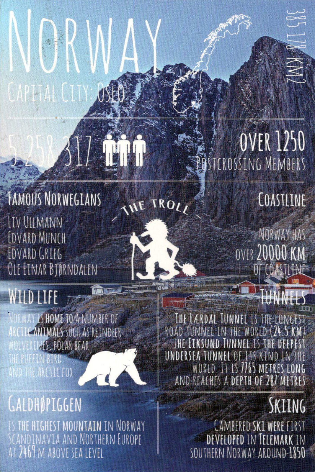 WORLD, COME TO MY HOME!: 3184 NORWAY - Greetings from Norway