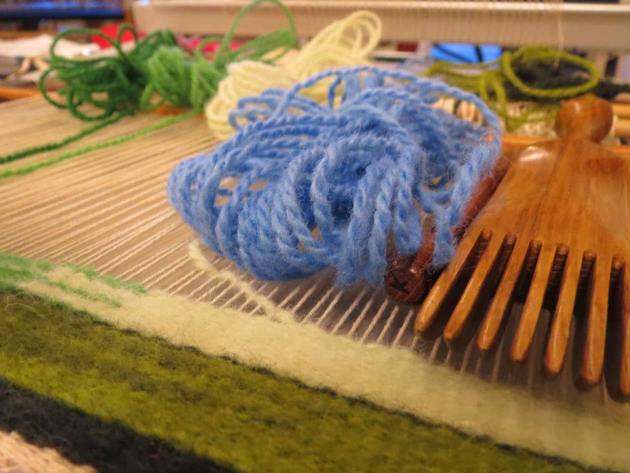 Rebecca Mezoff, Tapestry Artist: Making yellow into blue. Color ...