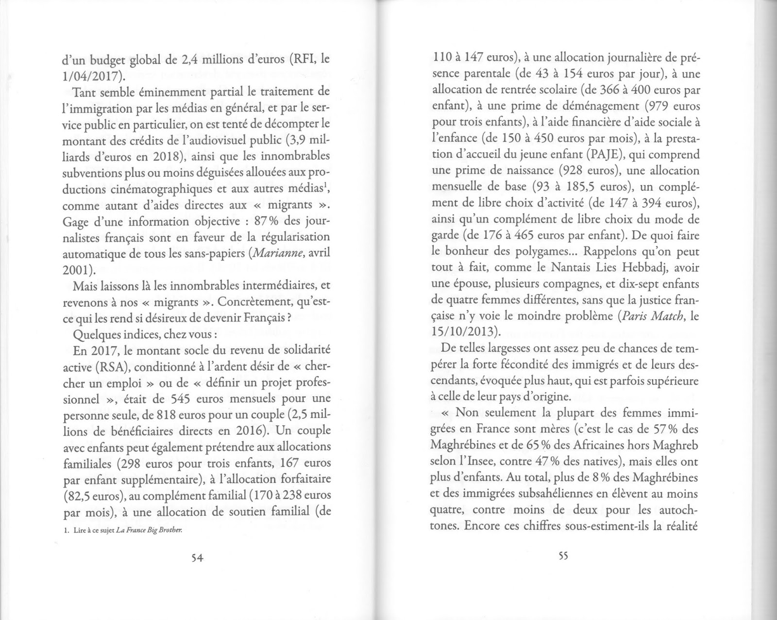 école : références: Laurent Obertone, La France interdite (2018)