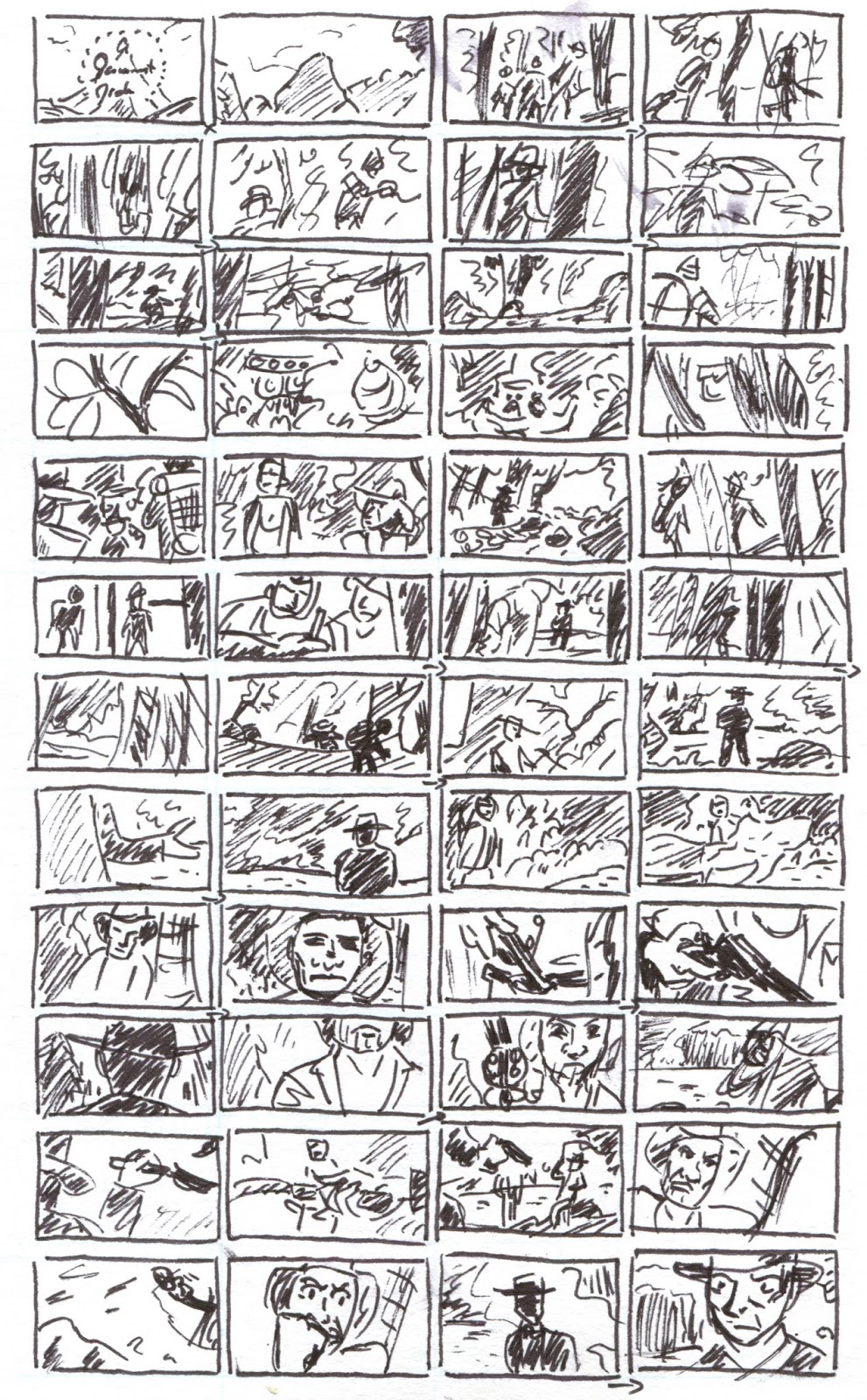 James P. Gibson Story Portfolio: "Raiders of the Lost Ark" film study