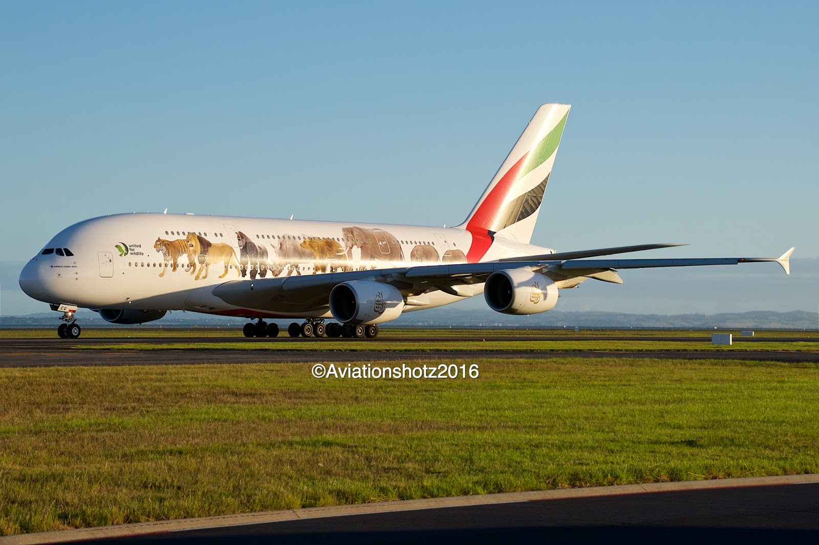 Aviationshotz: Emirates "United for Wildlife" A380, A6-EEQ