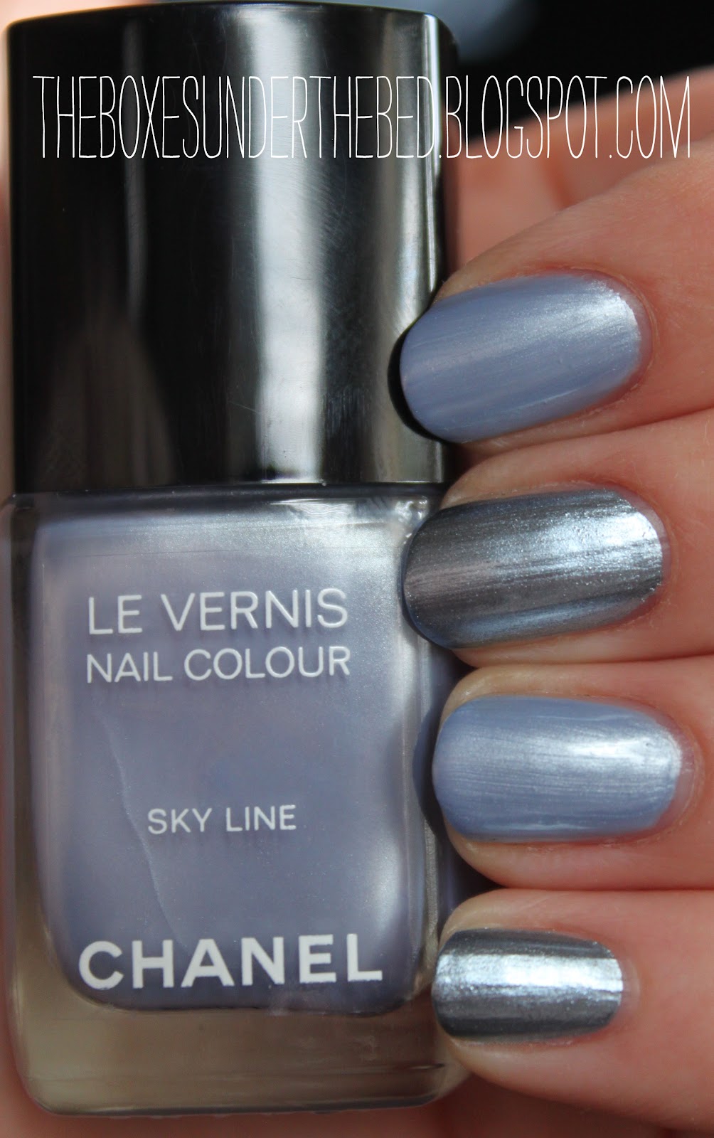 Chanel Sky Line - Swatches, Review and Comparison with Essie Blue ...