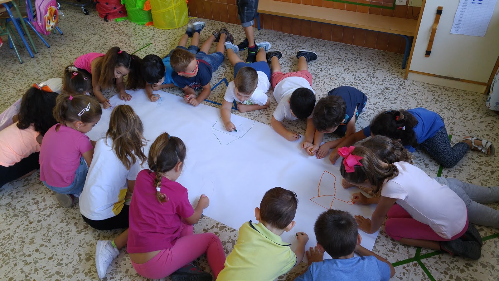 Relatos de aula: Mural cooperativo