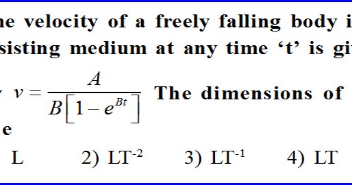 Units and Dimensions Problems and Solutions Two | IIT JEE and NEET Physics