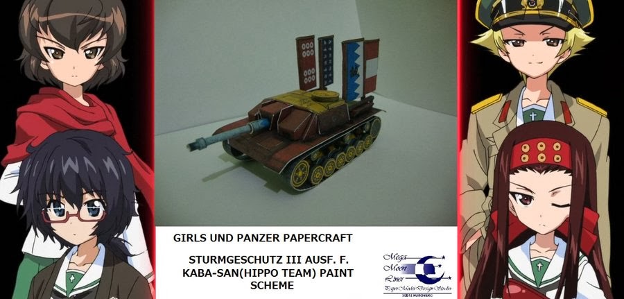 Papercraft Girls und Panzer Sturmgeschutz III - Papercraft4u | Free ...