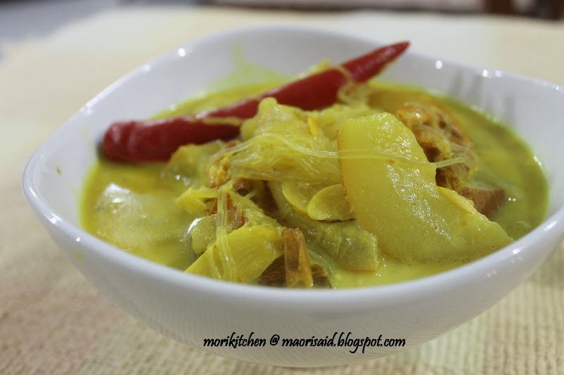 Mori's Kitchen: Timun Tua masak Lemak Kuning